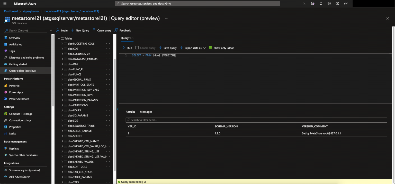 [Hive] Metastore in Azure Databricks - 想方涉法 - 量瓶外的天空 M-Y-Oceane